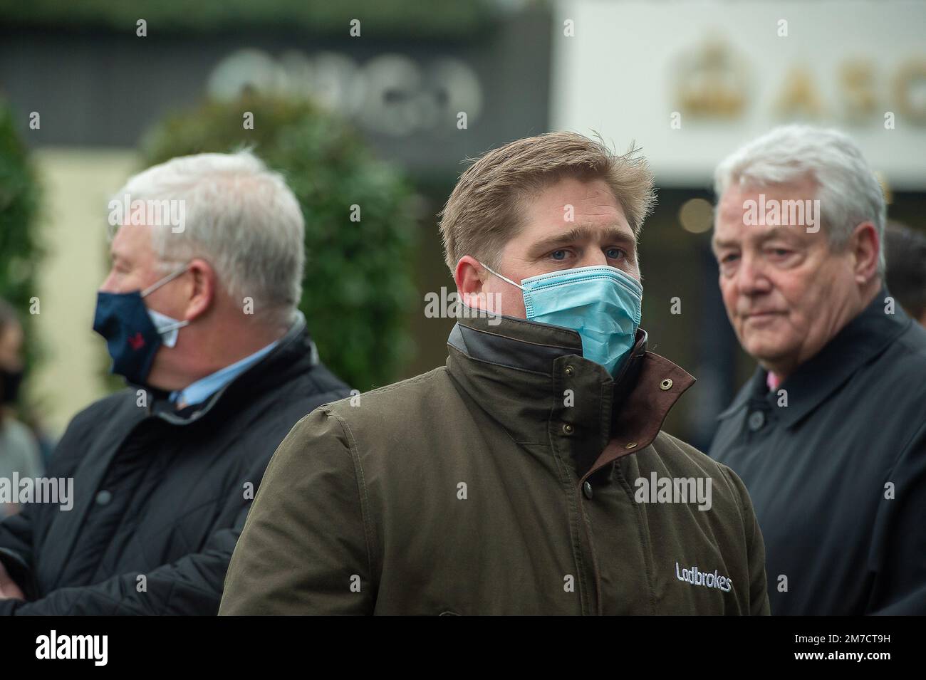 Ascot, Berkshire, UK. 22nd January, 2022. Trainer Dan Skelton at Ascot ...