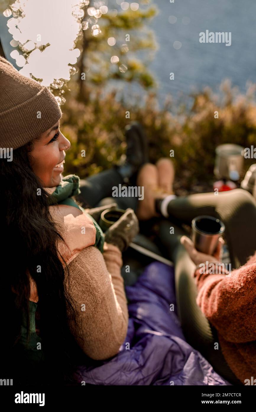 Happy camping hi-res stock photography and images - Alamy