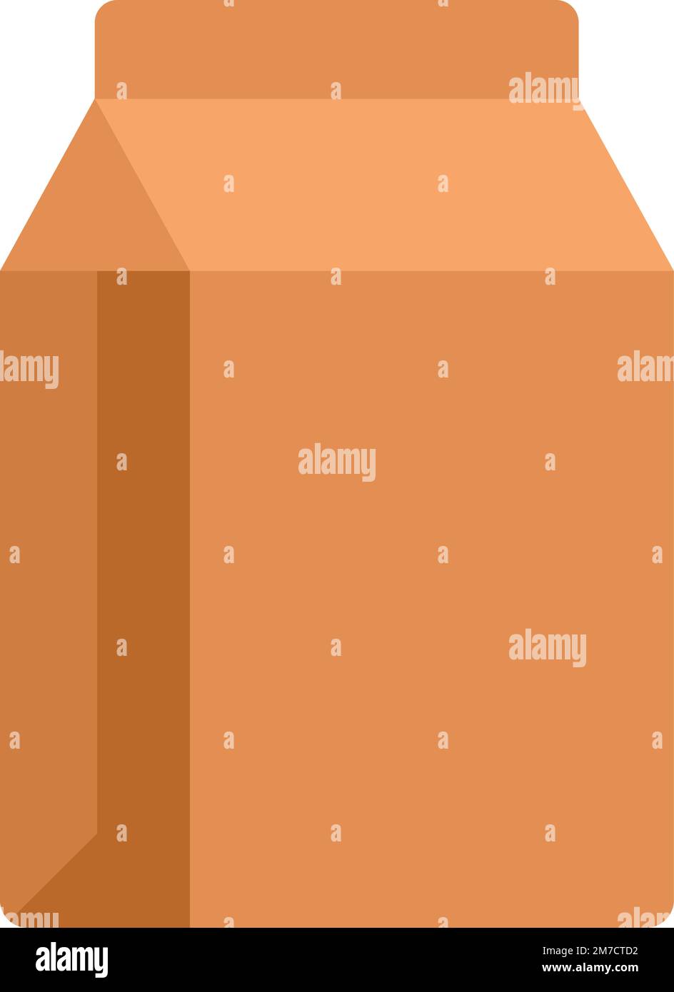 Paper pack waste icon flat vector. Trash recycle. Reuse container ...