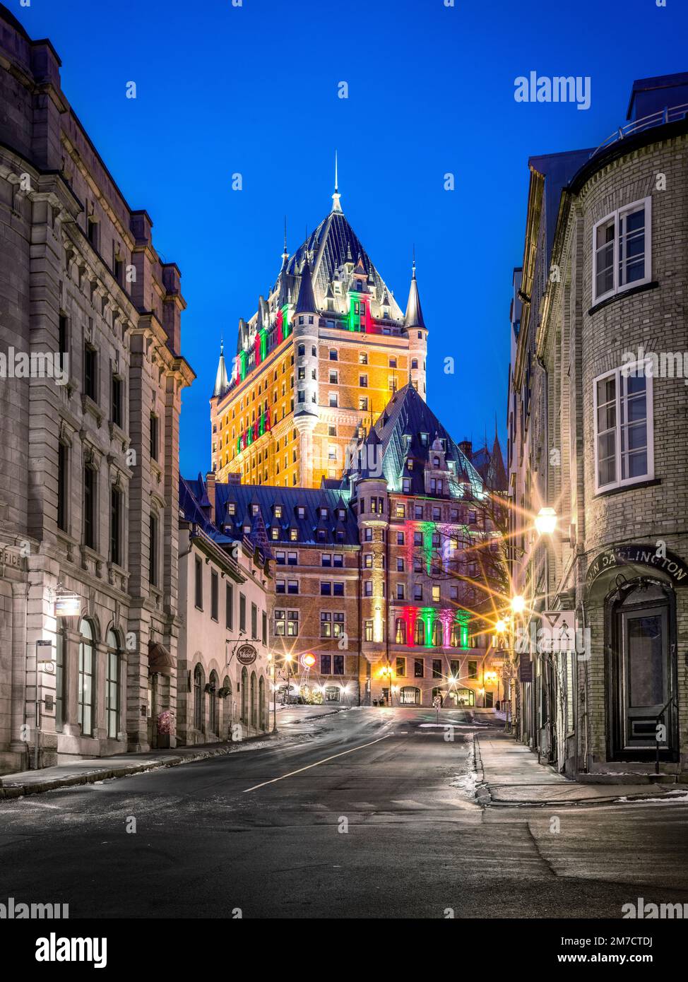 Hotel Fairmont Chateau Frontenac ,Street Scene UNESCO World Heritage ...