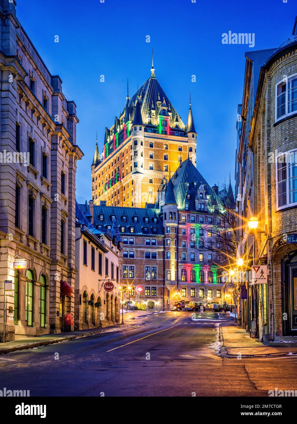 Hotel Fairmont Chateau Frontenac ,Street Scene UNESCO World Heritage ...