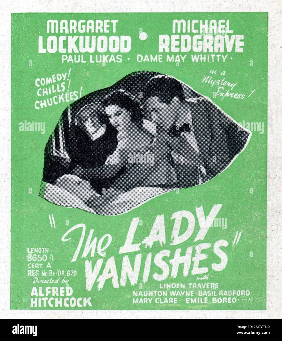 British Trade Ad for 1942 re-issue of MARGARET LOCKWOOD and MICHAEL REDGRAVE in THE LADY ...