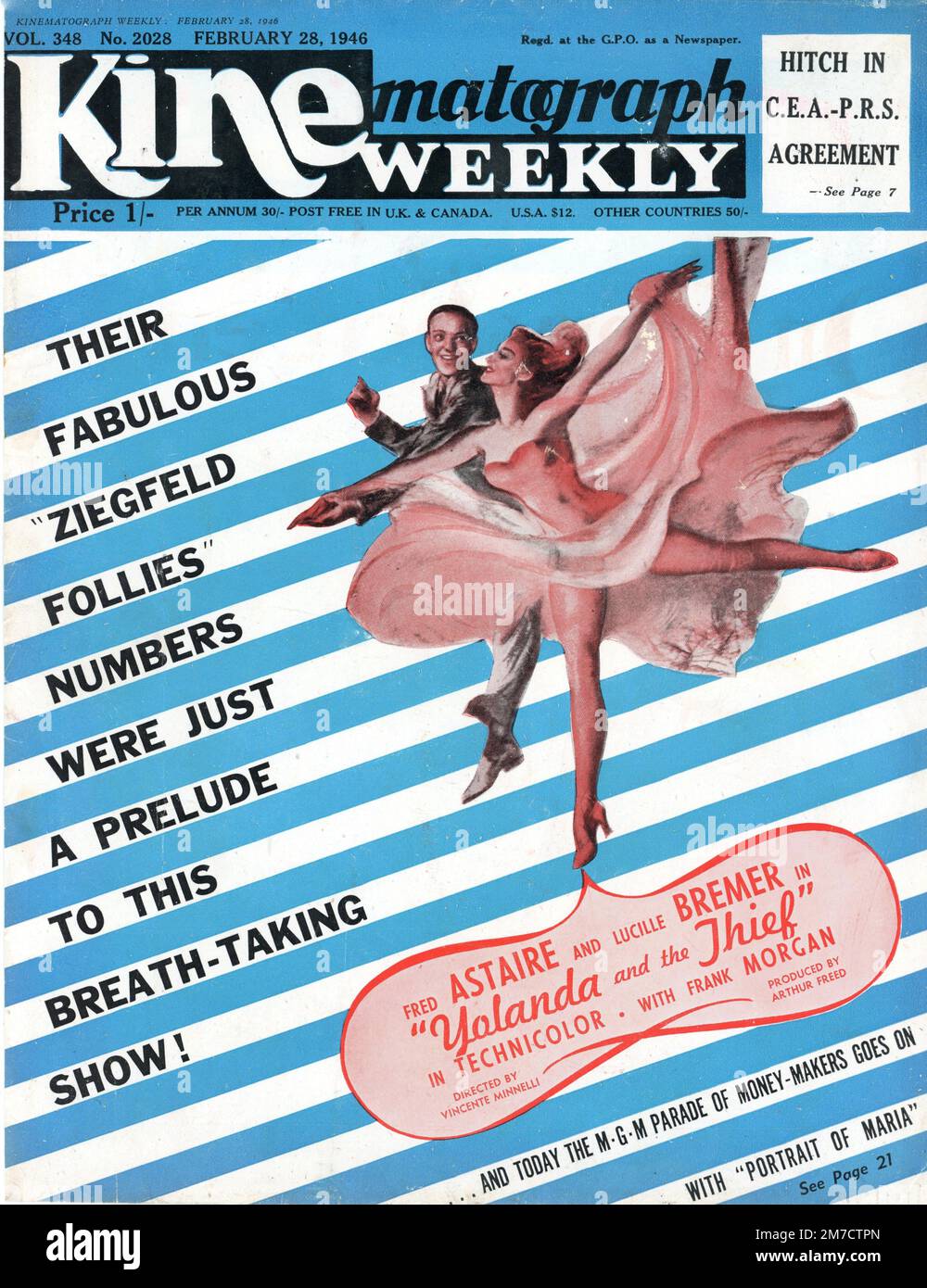 FRED ASTAIRE and LUCILLE BREMER in YOLANDA AND THE THIEF 1945 director ...