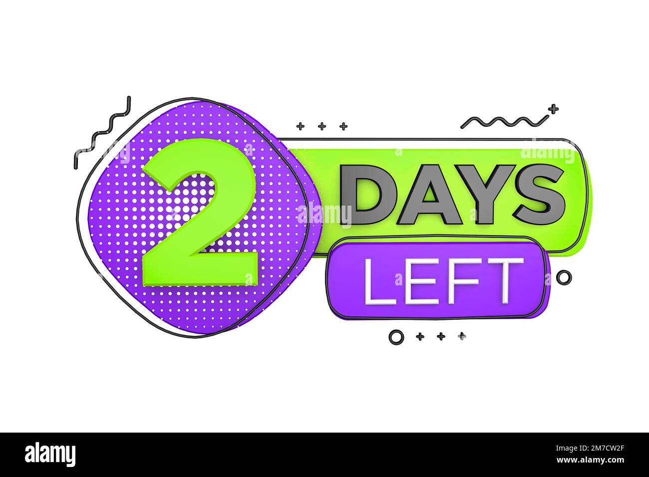 Two days left. Left days countdown banner in 3D. Sales time count. 3D ... Two days left. Left days countdown banner in 3D. Sales time count. 3D ...