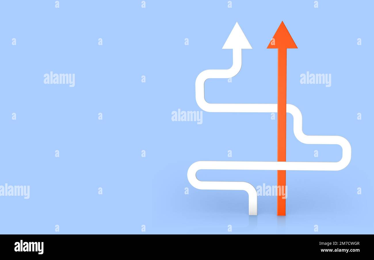 Business strategy. Direction arrows point upwards. Growth Concept ...