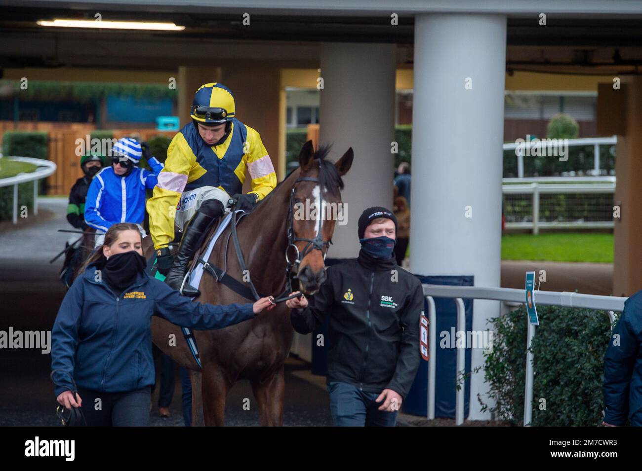 Ascot, Berkshire, UK. 22nd January, 2022. Horse Amoola Gold ridden by ...