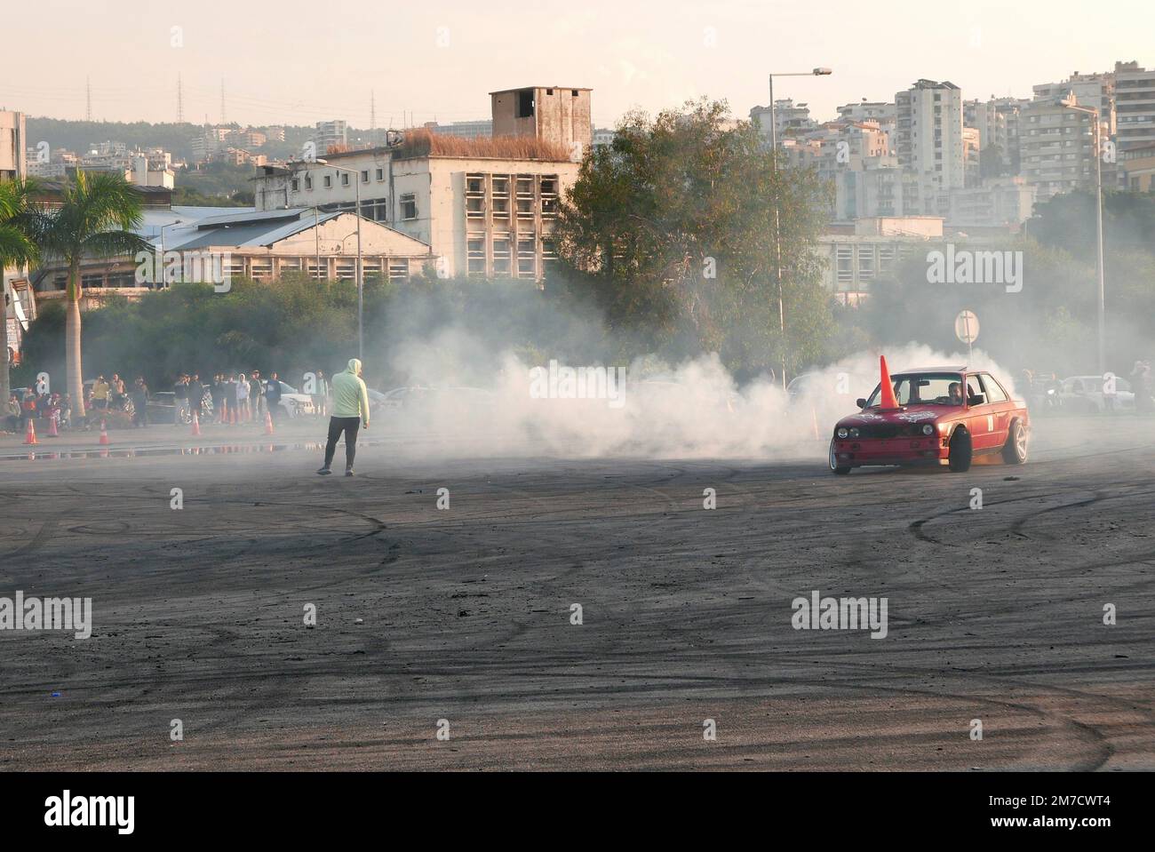 Choueifat beirut lebanon car drifting show hi-res stock photography and ...