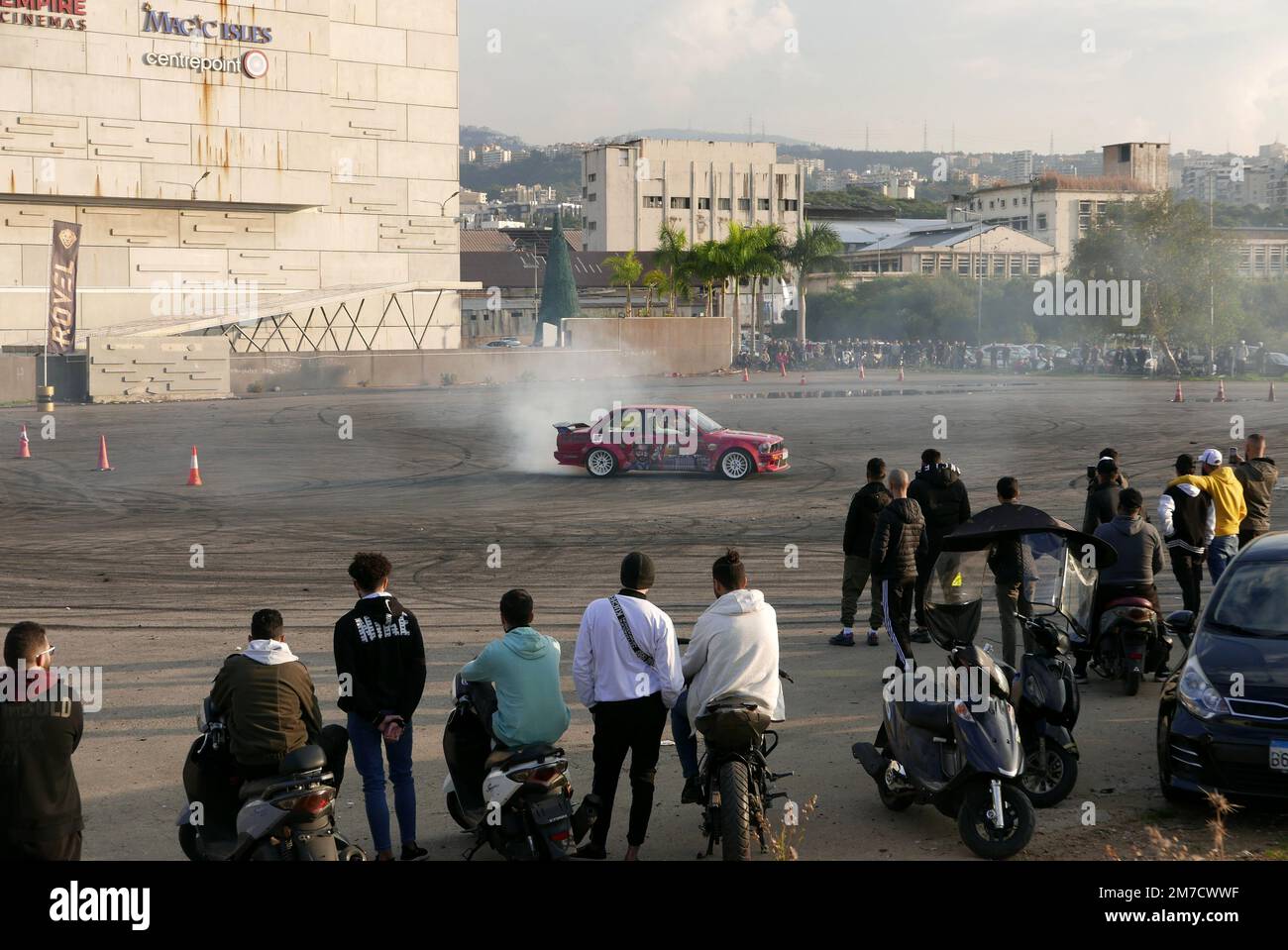 Choueifat beirut lebanon car drifting show hi-res stock photography and ...