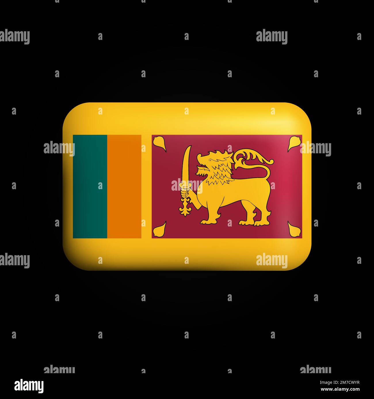 Sri Lanka Flag 3D Icon. National Flag of Sri Lanka. Vector illustration ... Sri Lanka Flag 3D Icon. National Flag of Sri Lanka. Vector illustration ...