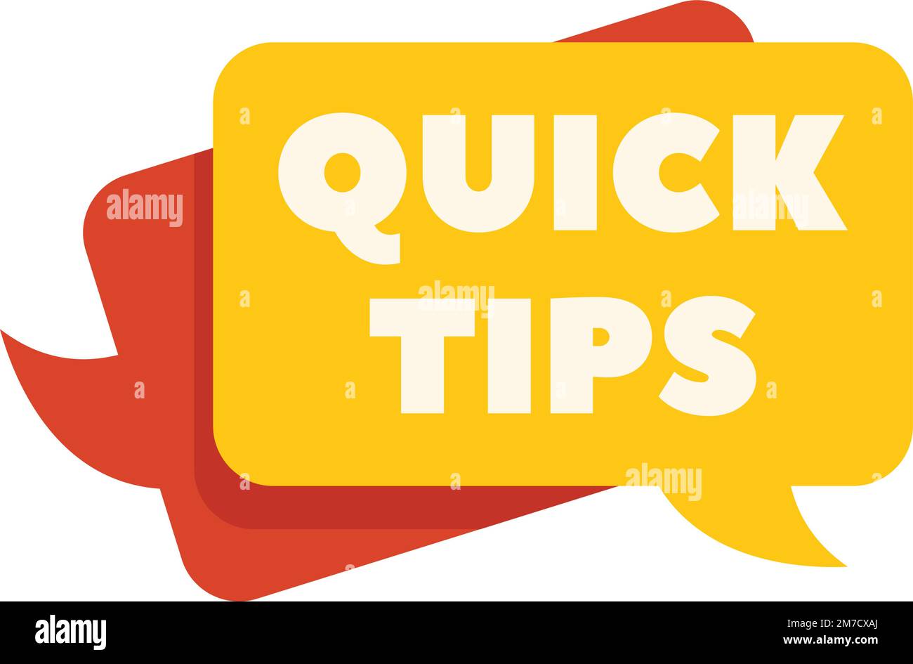 Creative tip icon flat vector. Idea advice. Trick info isolated Stock ...