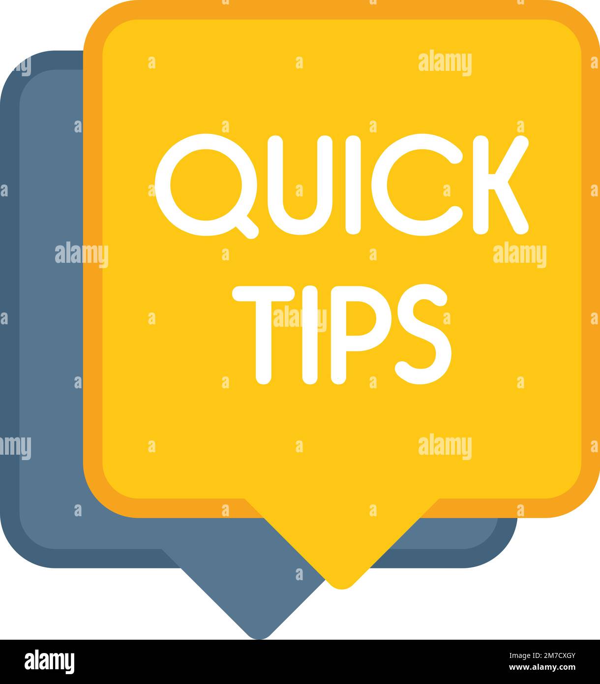 Helpful tip icon flat vector. Idea advice. Quick trick isolated Stock ...