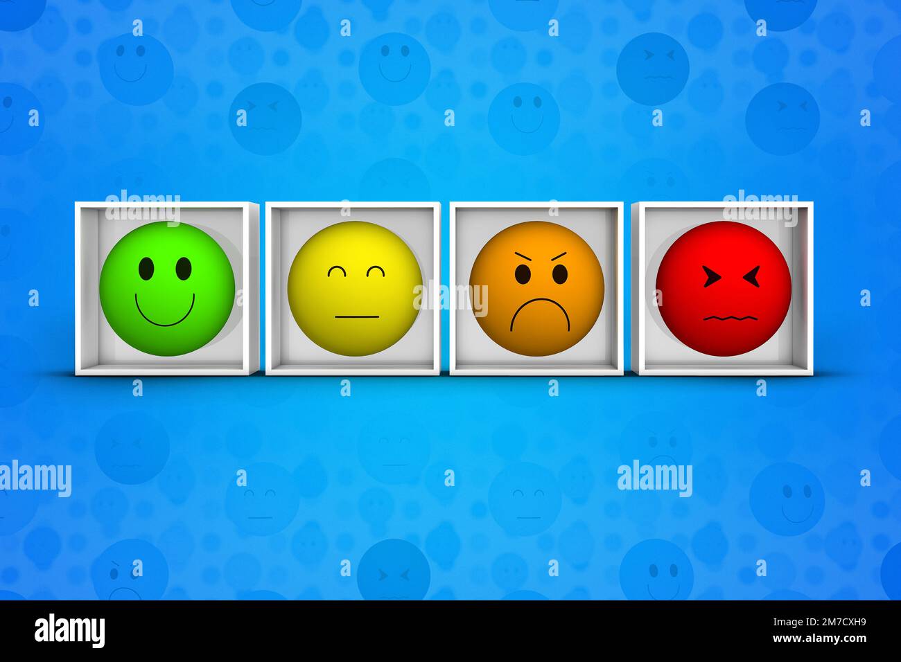 Collection of emoticon emojis with Happy, Disappointed, Sad and Angry ...