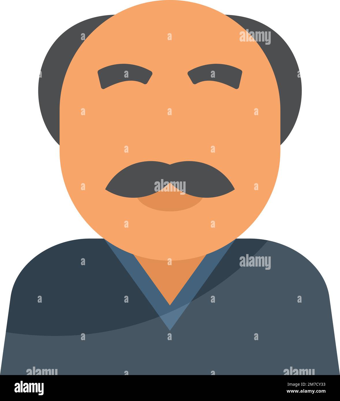 Old father icon flat vector. Adult generation. Stage growth isolated ...