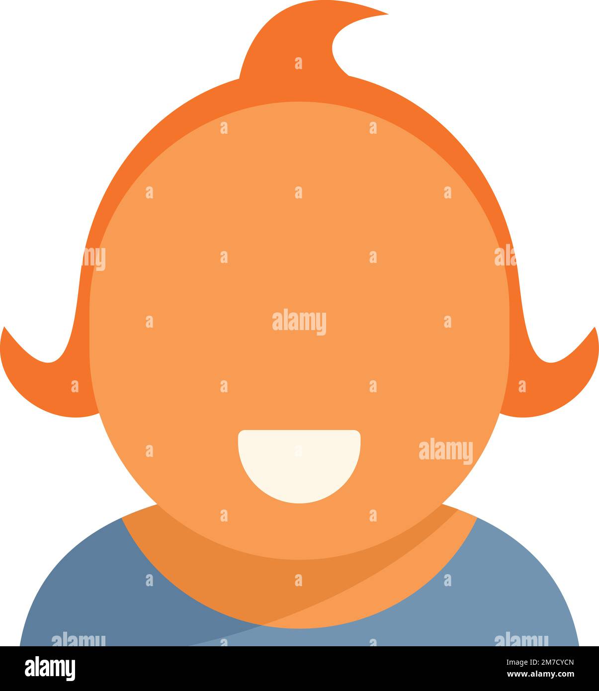 Happy child icon flat vector. Baby age. Life generation isolated Stock ...