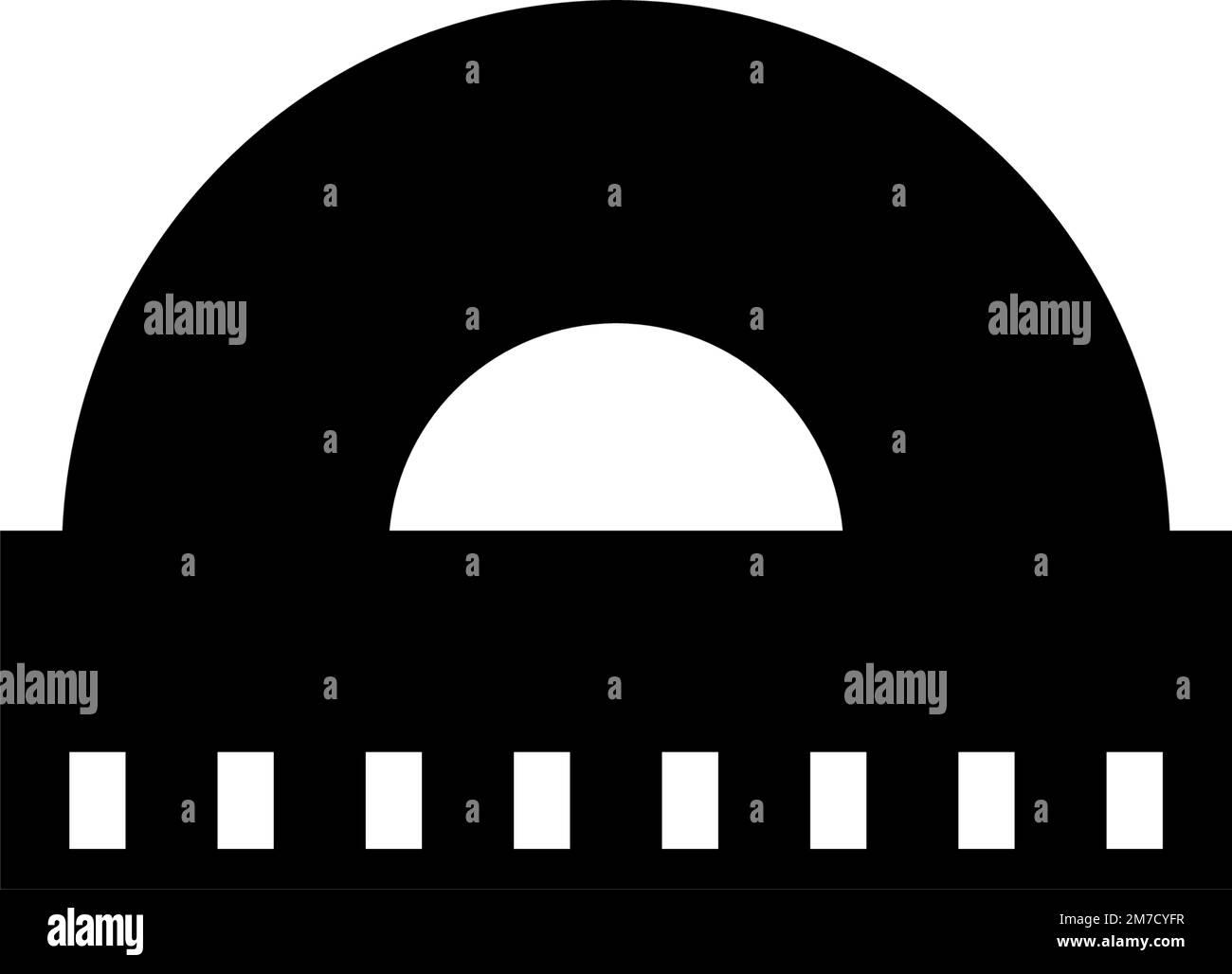 School Engineering Ruler, Measuring Tool. Flat Vector Icon illustration ...
