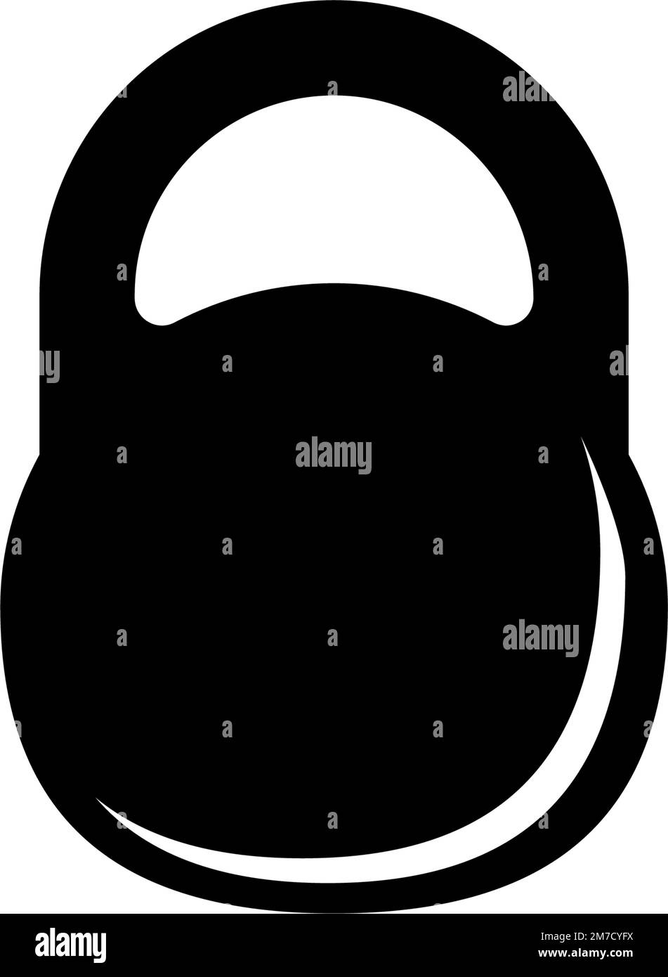 Kettlebell, Weightlifting Projectile. Flat Vector Icon illustration ...