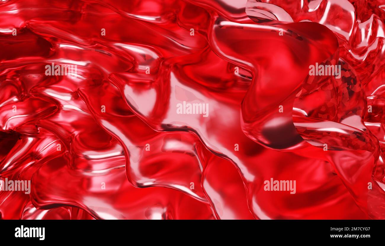 Detail of a rock with variants of red. Rock full of curves and smooth ...