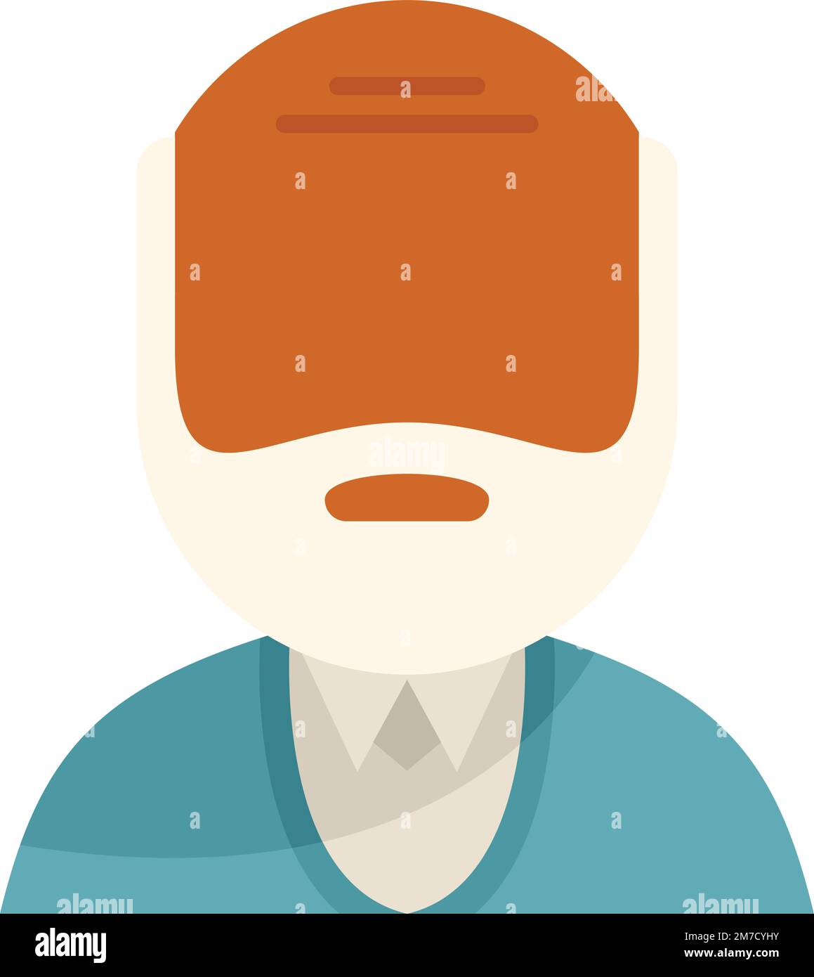 Old man icon flat vector. Adult human. Age generation isolated Stock ...