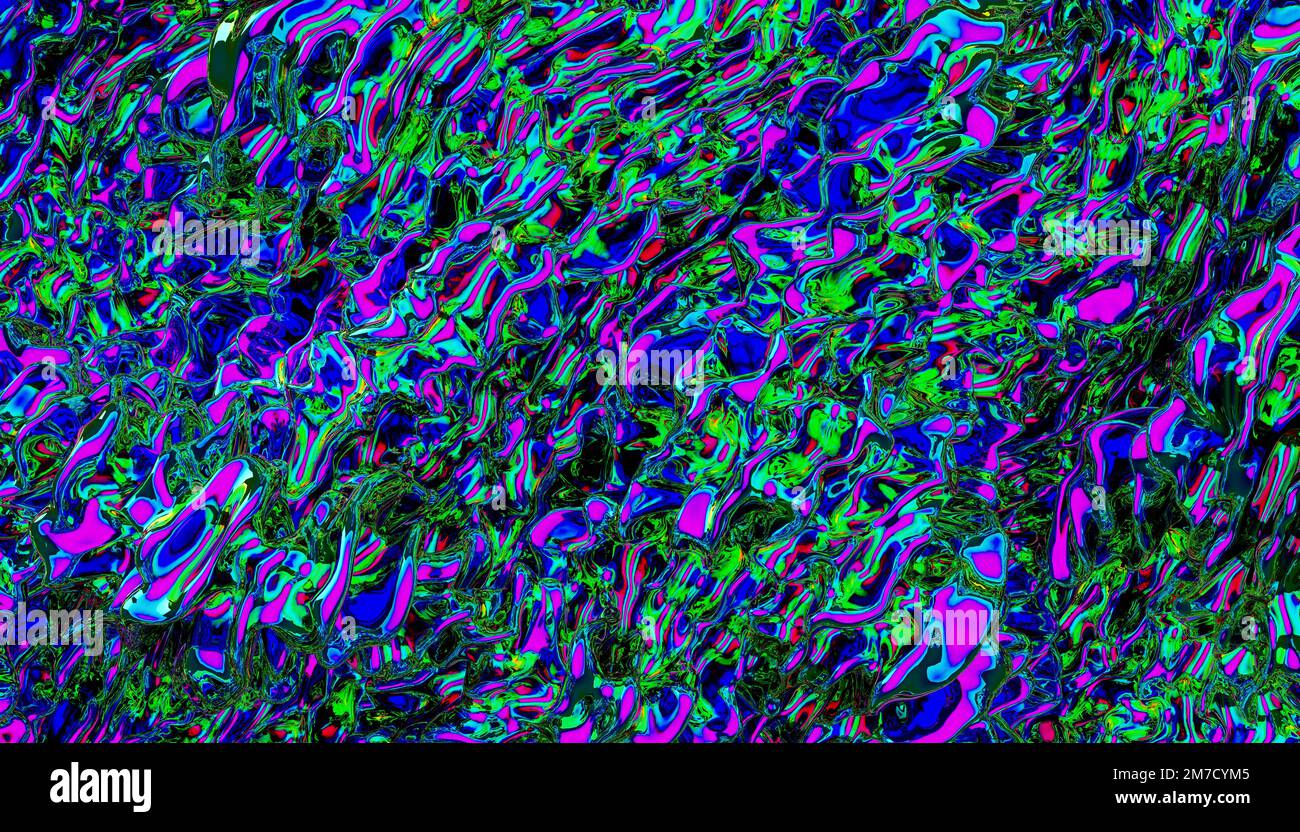 Detail of a rock with variants of multi color. Rock full of curves and ...