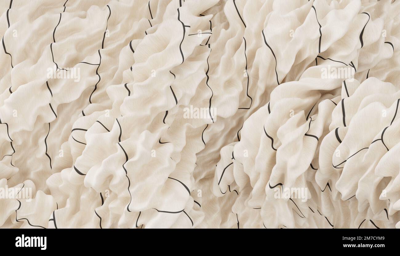 Detail of a rock with variants of blue. Rock full of curves and smooth ...