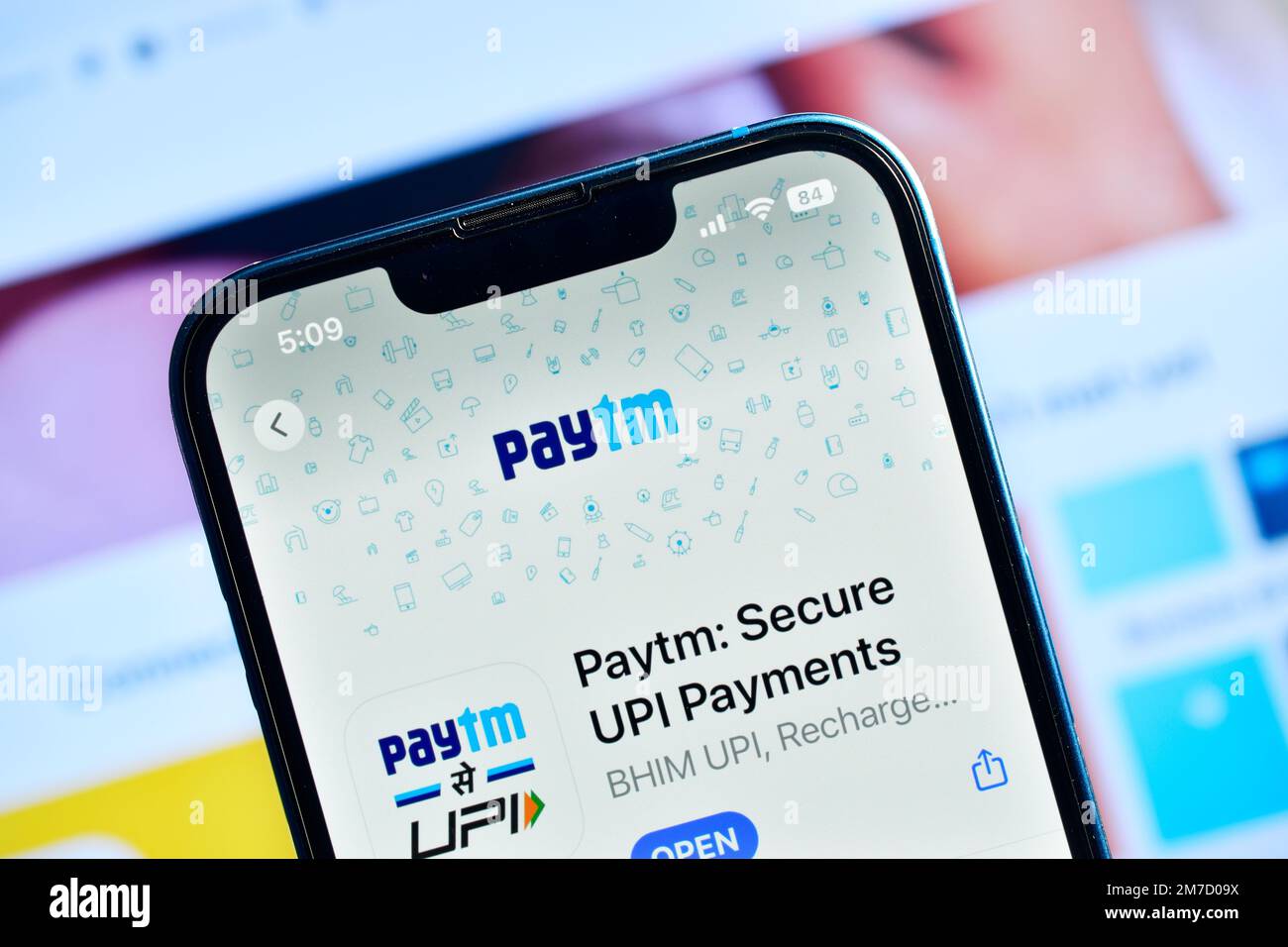 New Delhi, India – January 07, 2023: Paytm app fo secure and fast ...