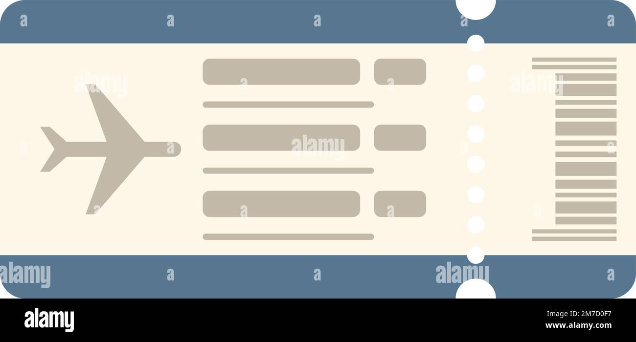 Empty plane ticket Cut Out Stock Images & Pictures - Alamy