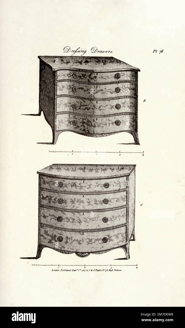 Dressing Drawers from The cabinet maker and upholsterer's guide; or ...