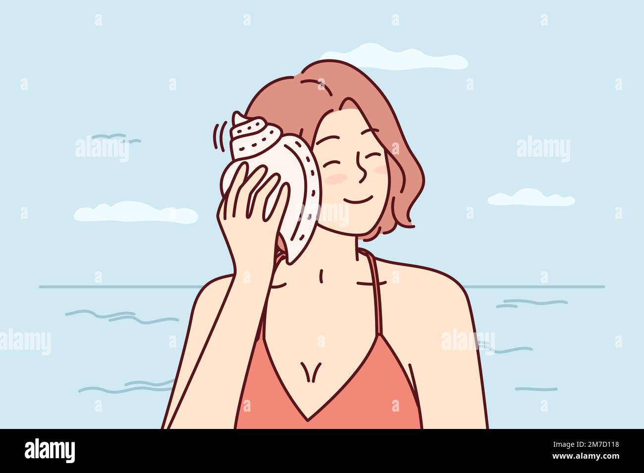 Closing ear Stock Vector Images - Alamy