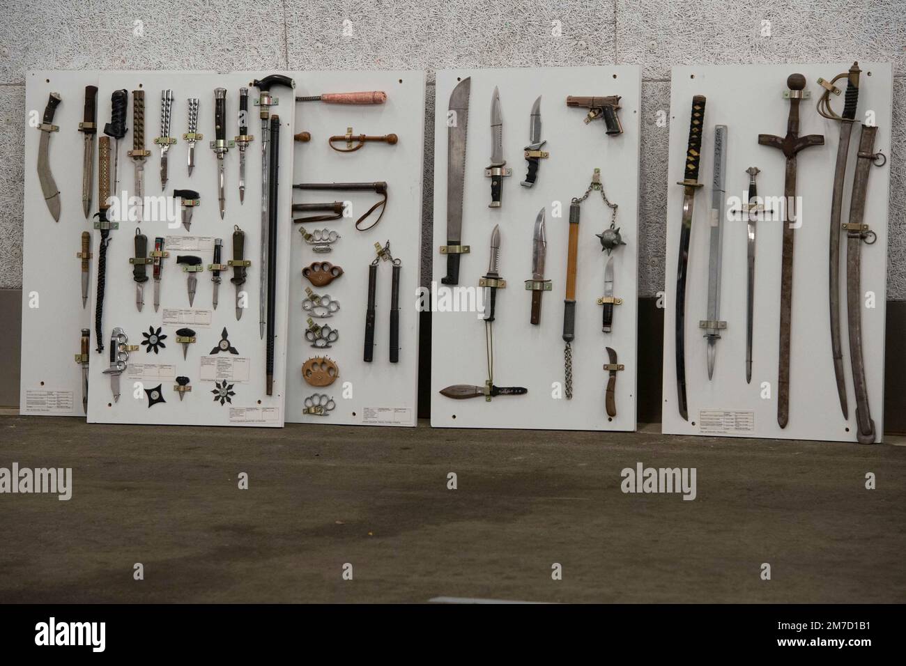 Dusseldorf, Deutschland. 09th Jan, 2023. Exhibition of cutting and ...