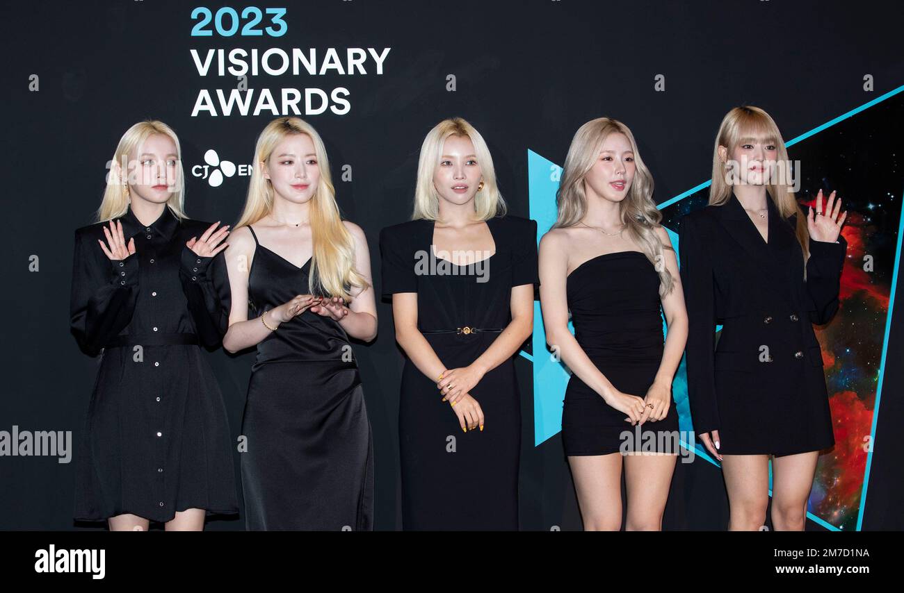 8 January 2023 - Seoul, South Korea : South Korean K-Pop girl group (G ...