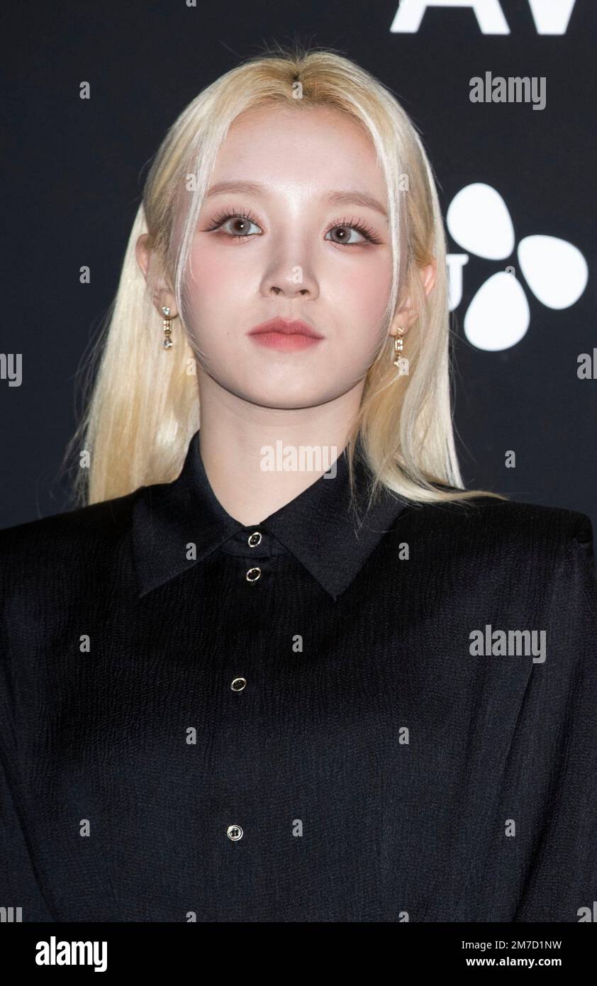 8 January 2023 - Seoul, South Korea : South Korean K-Pop girl group (G)I-DLE, arrived red carpet ...