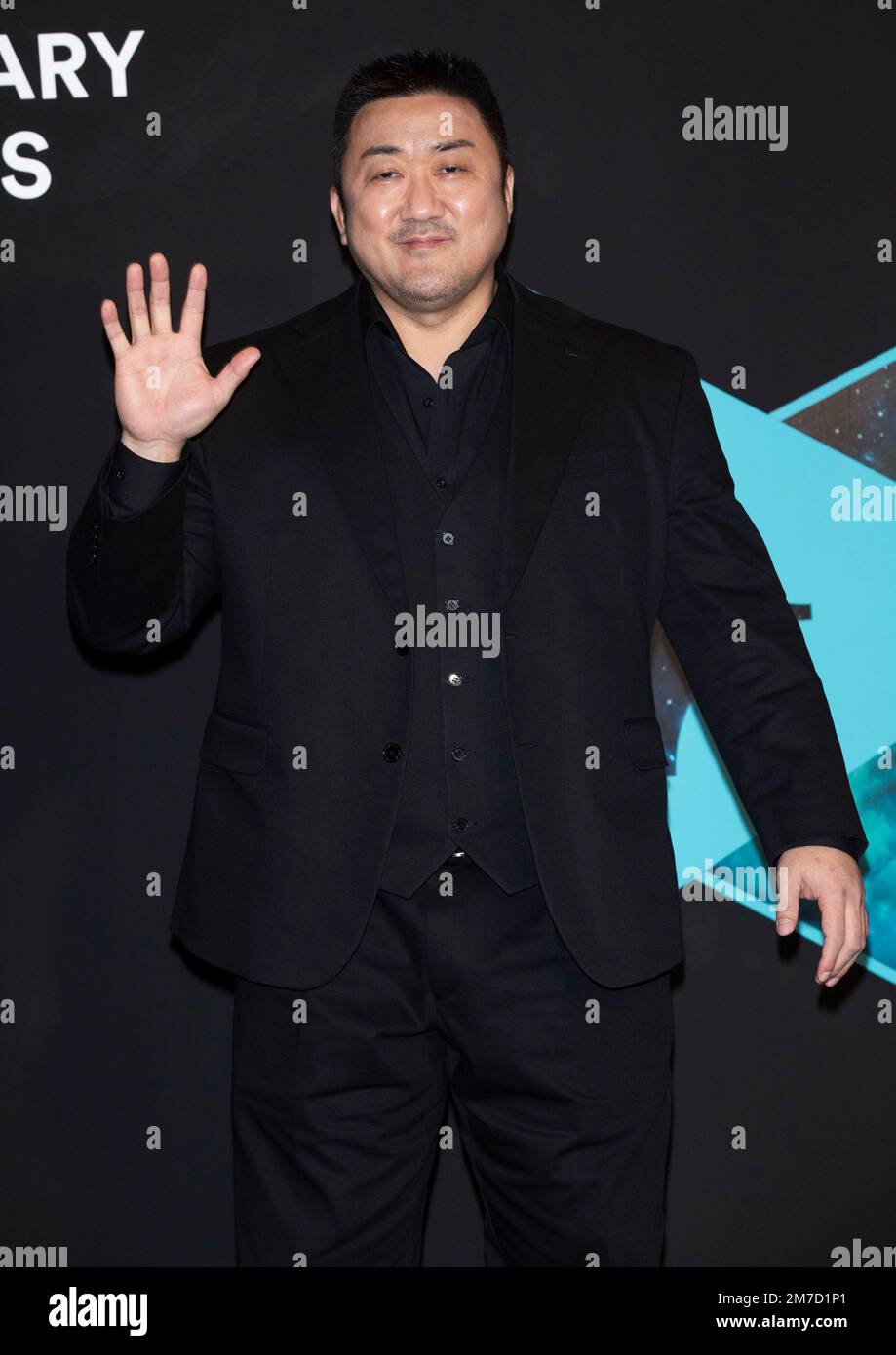 8 January 2023 - Seoul, South Korea : South Korean actor Ma Dong-seok ...