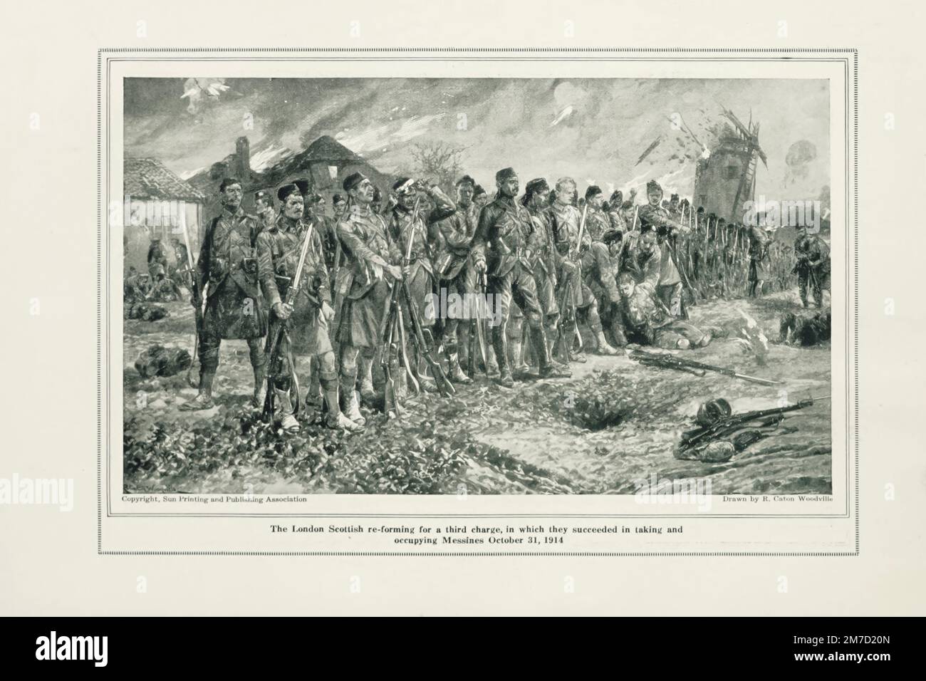 Rally of the London Scottish October 31, 1914 from the book The story ...