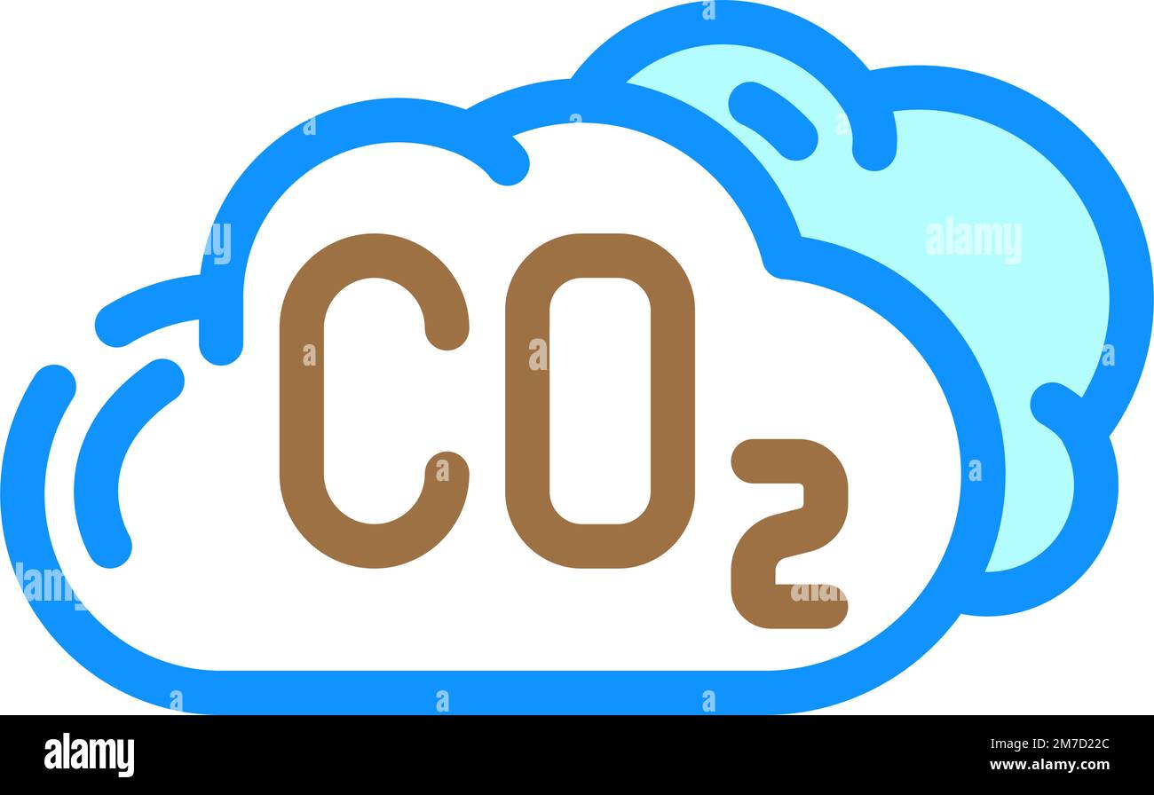 emissions co2 esg color icon vector illustration Stock Vector Image ...
