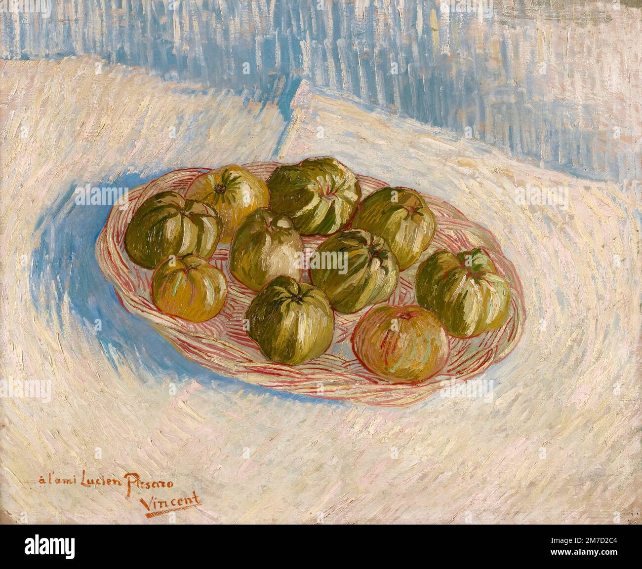 Vincent van Gogh, Basket of Apples, still life painting in oil on ...