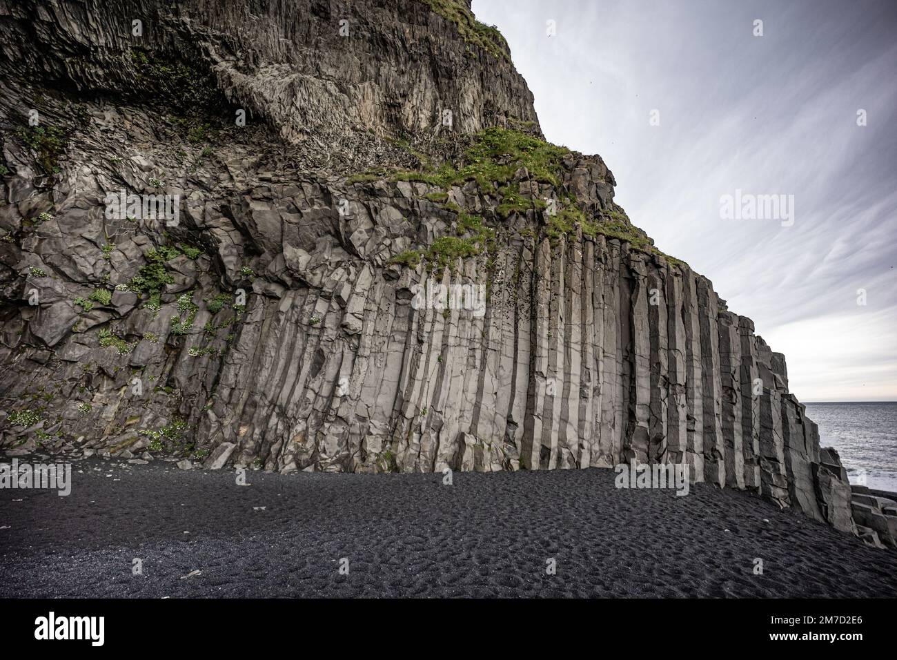 Tubular basalt columns at Reynisfjara beach, Southern Iceland Stock Photo - Alamy