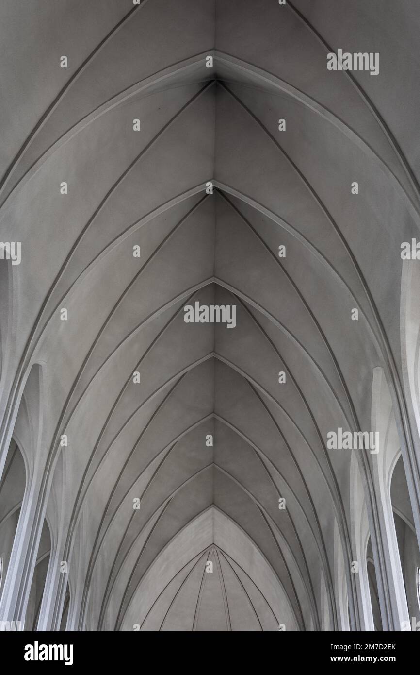Hallgrímskirkja (Church of Hallgrímur) is a Lutheran (Church of Iceland ...