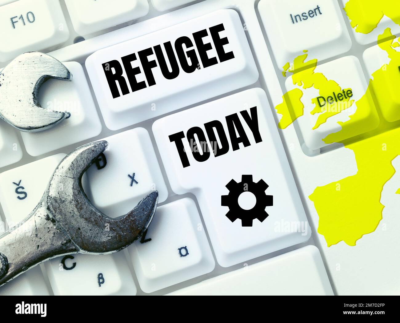 Conceptual display Refugee. Word Written on refer to movements of large ...