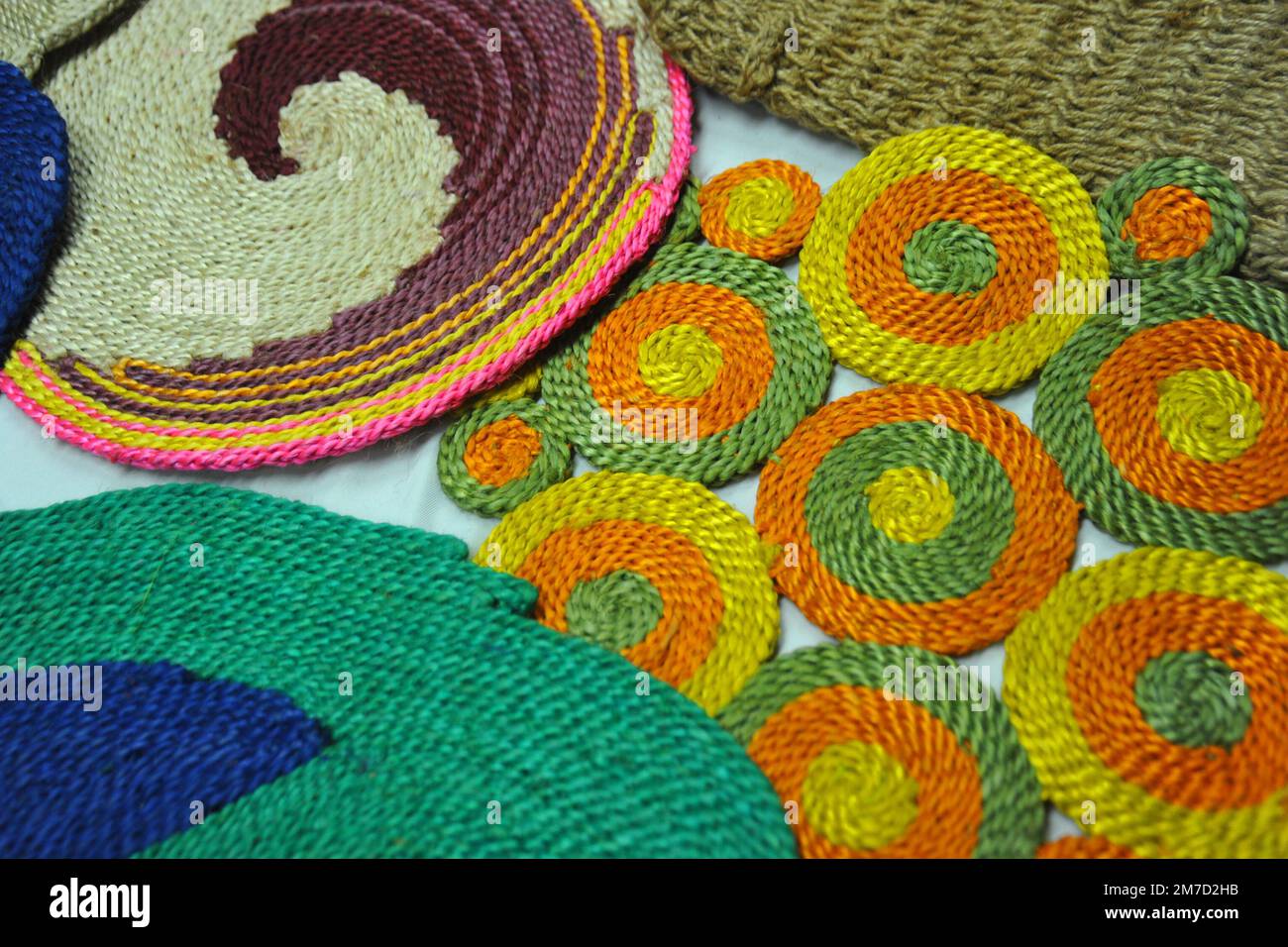 Handicraft Jute products in Bangladesh Stock Photo - Alamy