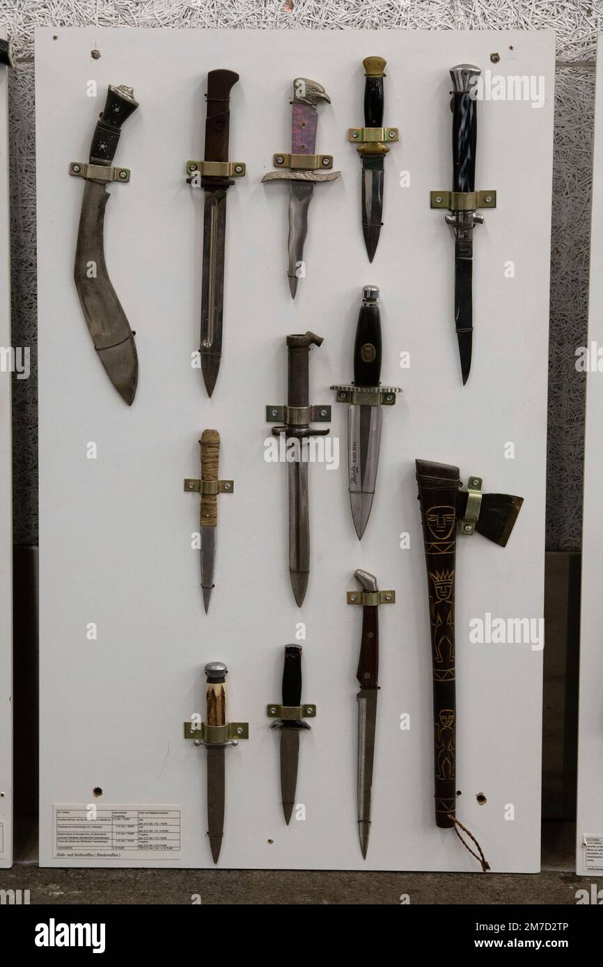 Dusseldorf, Deutschland. 09th Jan, 2023. Exhibition of cutting and ...