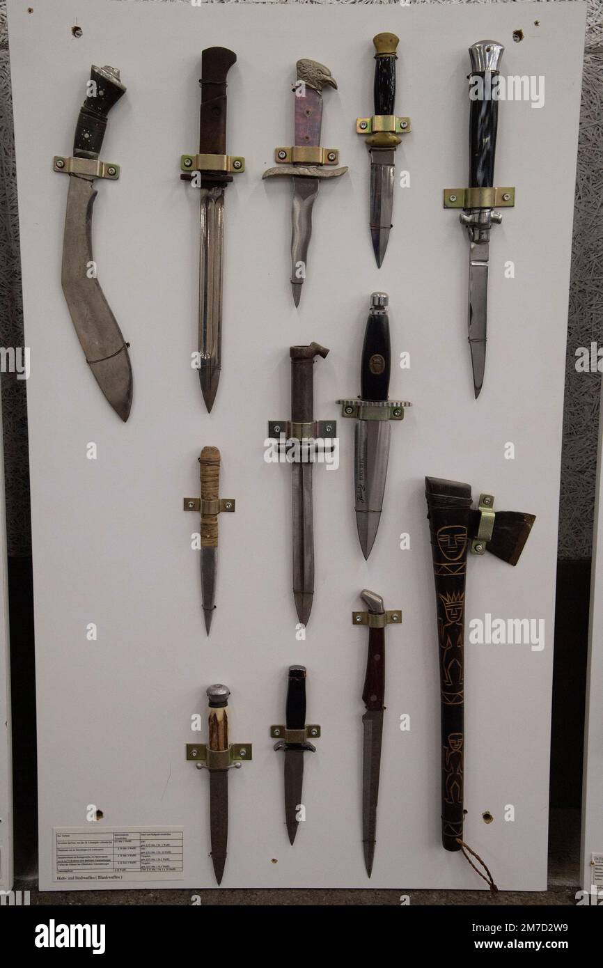 Dusseldorf, Deutschland. 09th Jan, 2023. Exhibition of cutting and ...