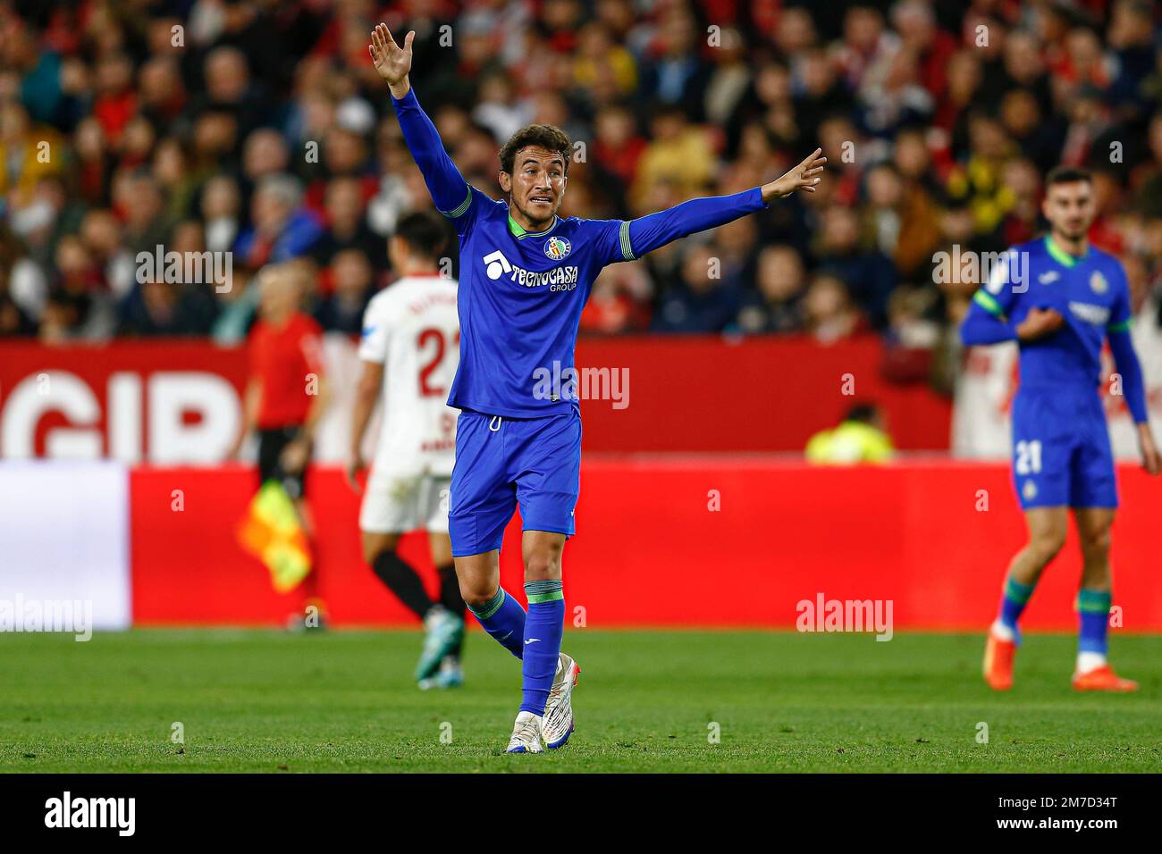 Luis Milla of Getafe CF during the La Liga match between Sevilla FC and ...