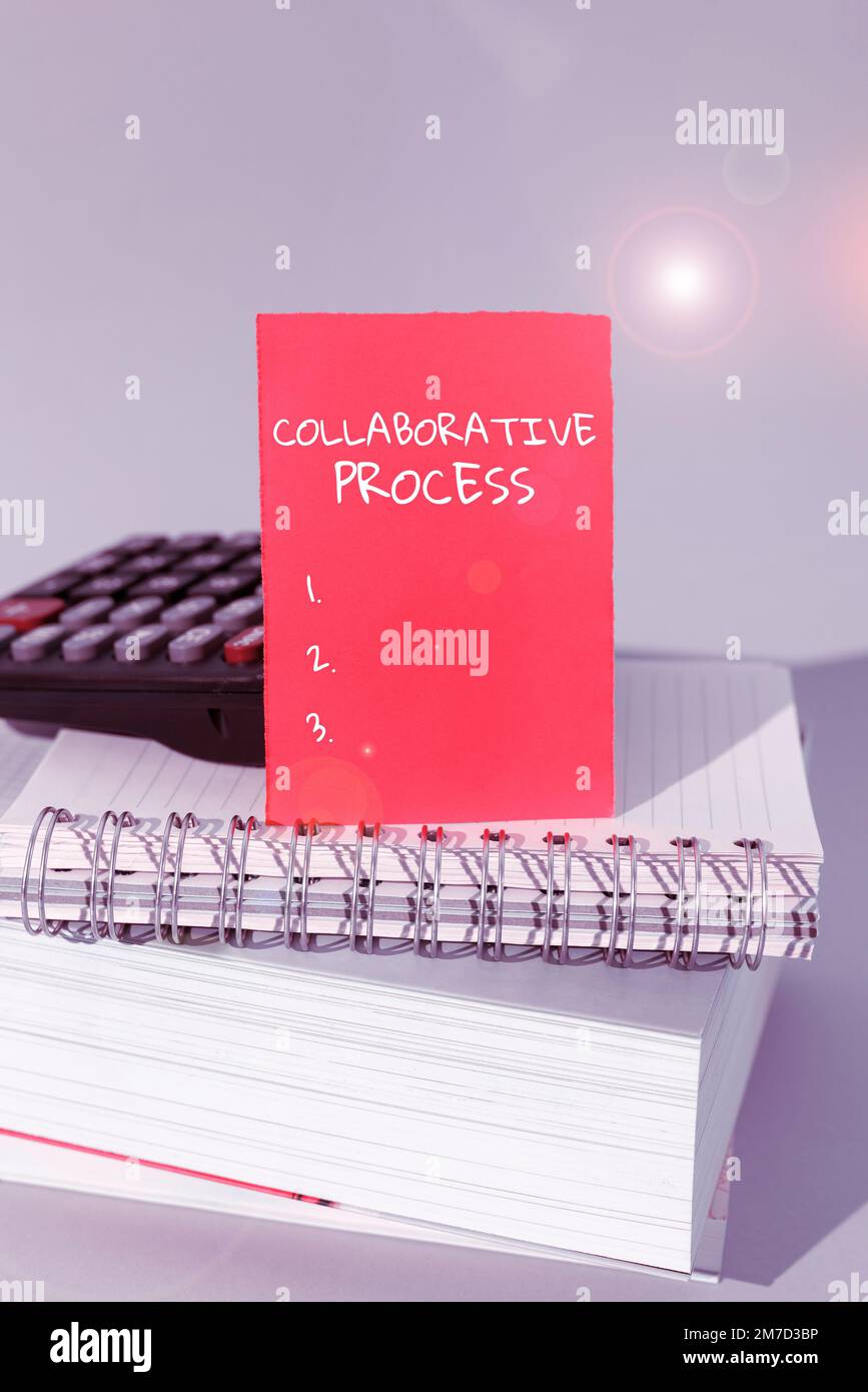 Inspiration showing sign Collaborative Process. Business idea people ...