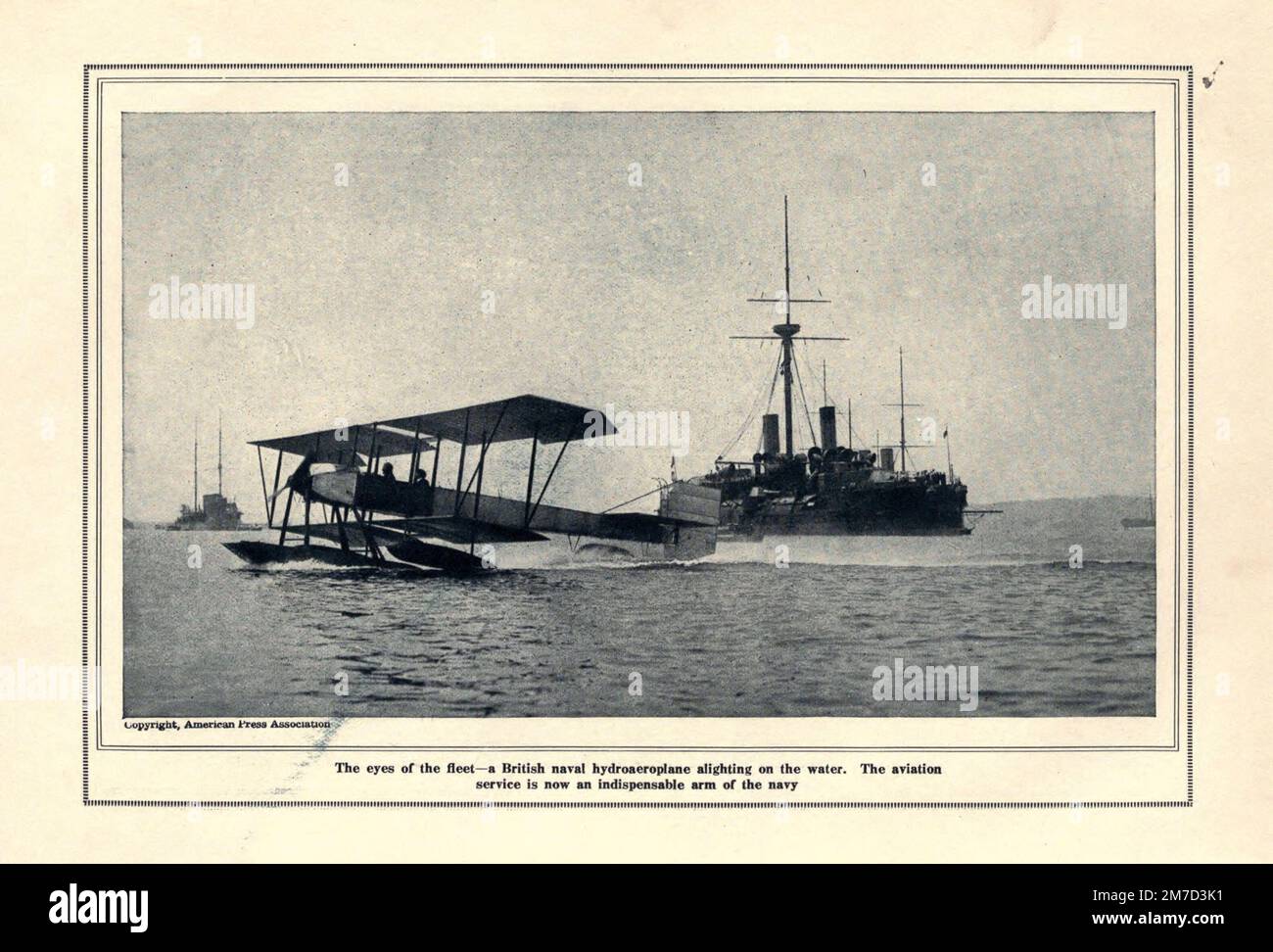 BRITISH NAVAL HYDROPLANE LIGHTING ON THE WATER from the book The story ...