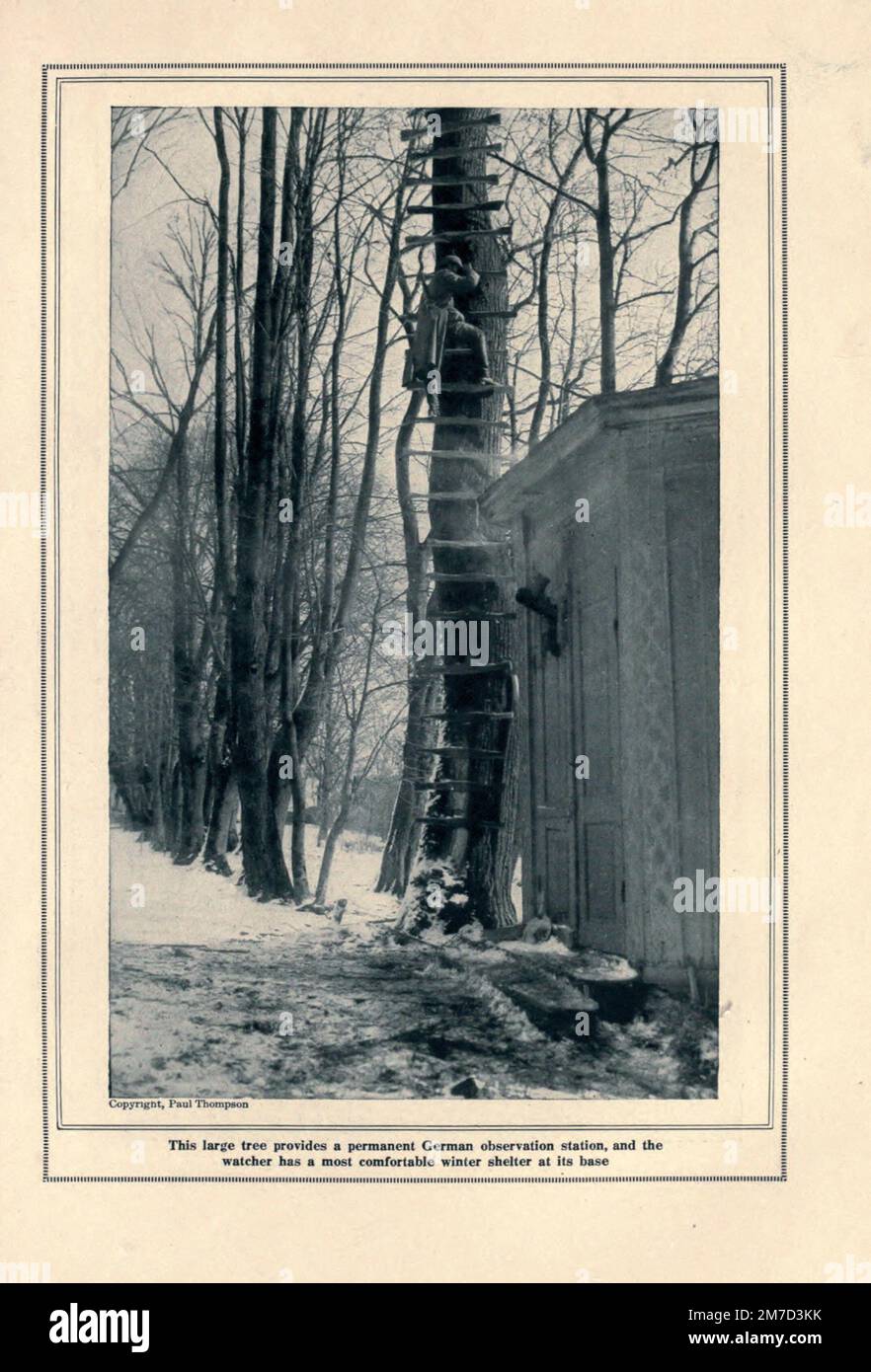 German OBSERVATION STATION AND WINTER SHELTER from the book The story ...