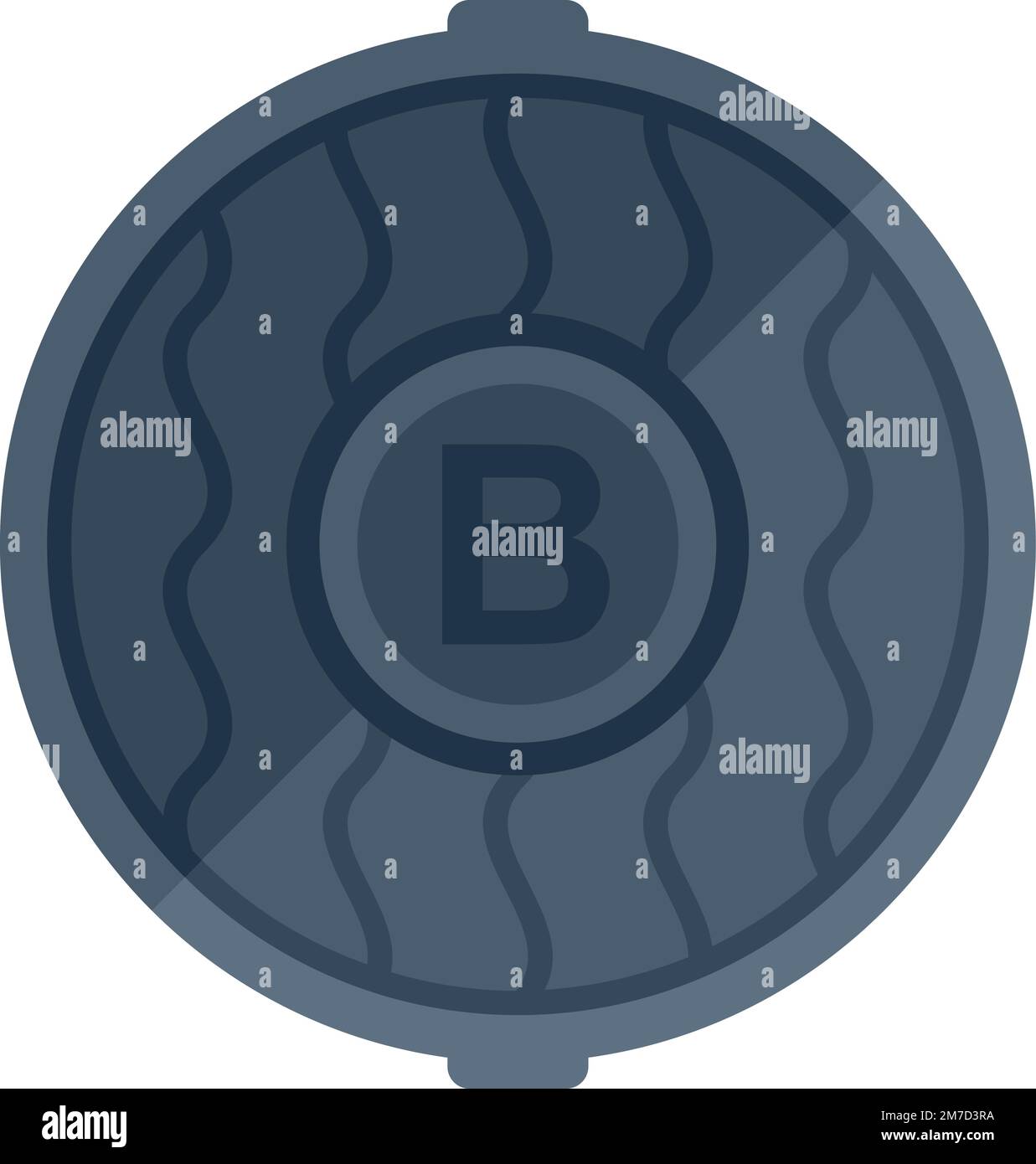 Construction manhole icon flat vector. City road. Urban plate isolated ...