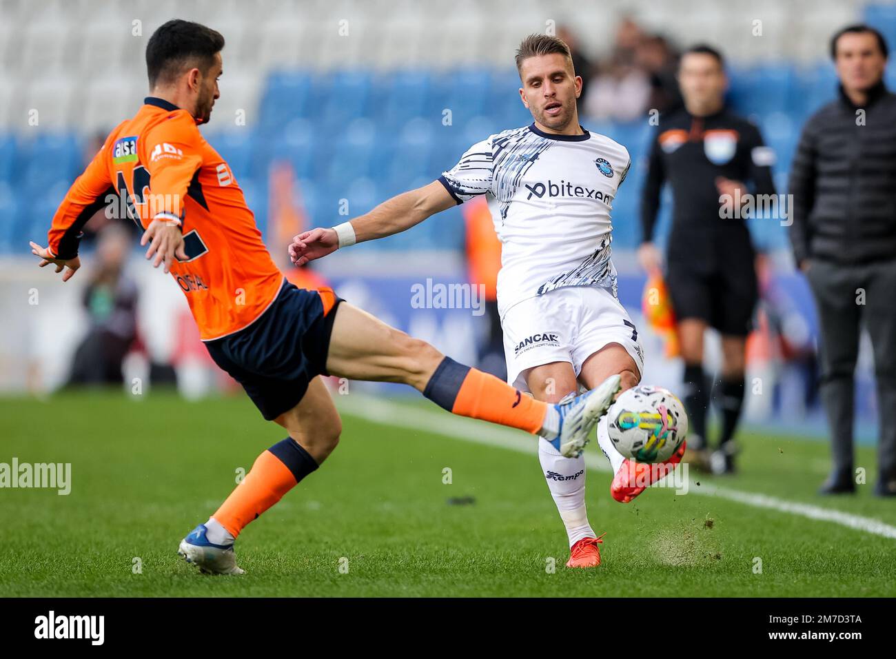 ISTANBUL, TURKEY - JANUARY 9: Omer Sahiner of Istanbul Basaksehir FK ...
