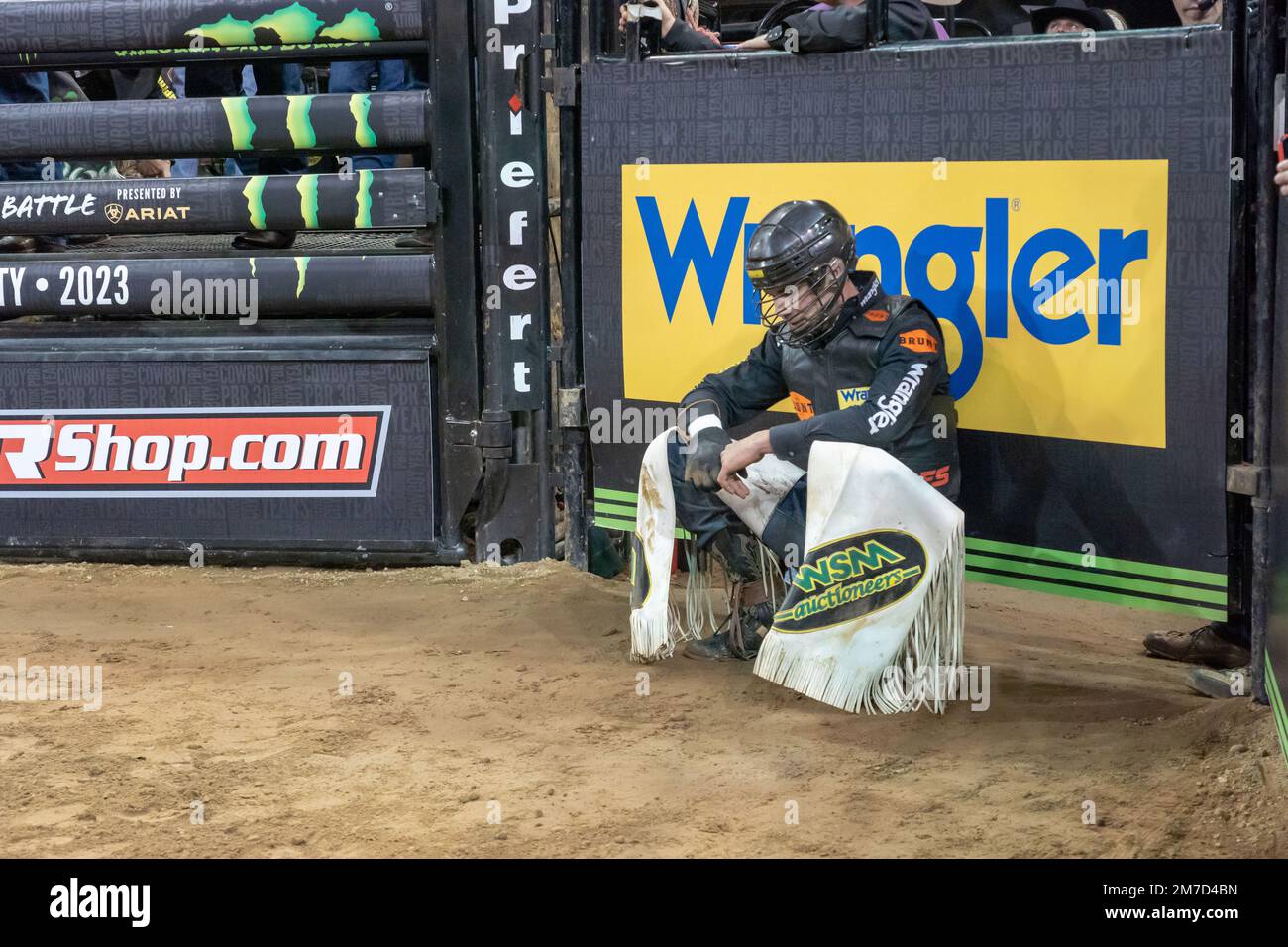 Eli Vastbinder rides Picco during the second round of the Professional ...