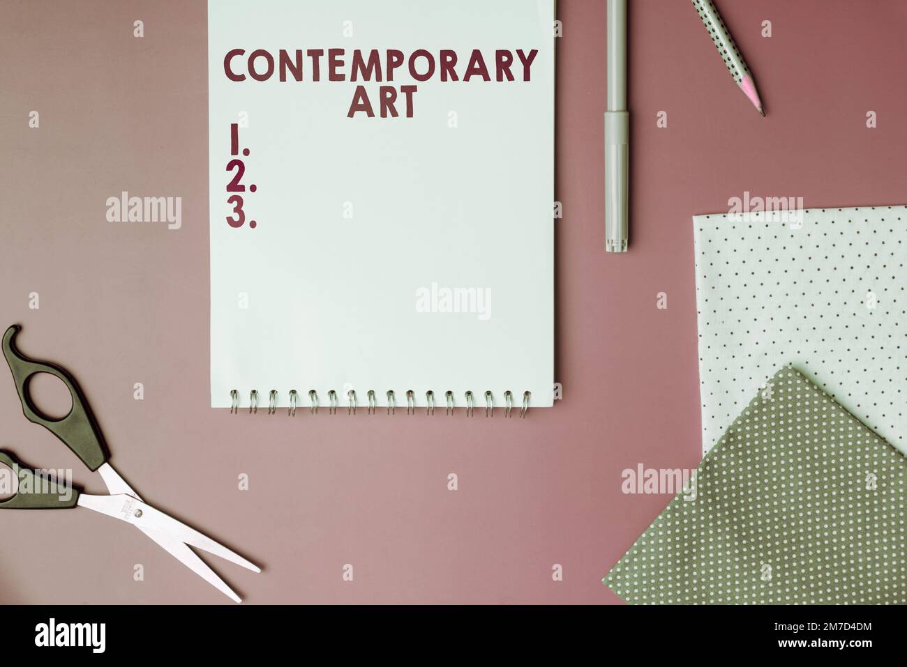 Writing displaying text Contemporary Art. Conceptual photo made today ...