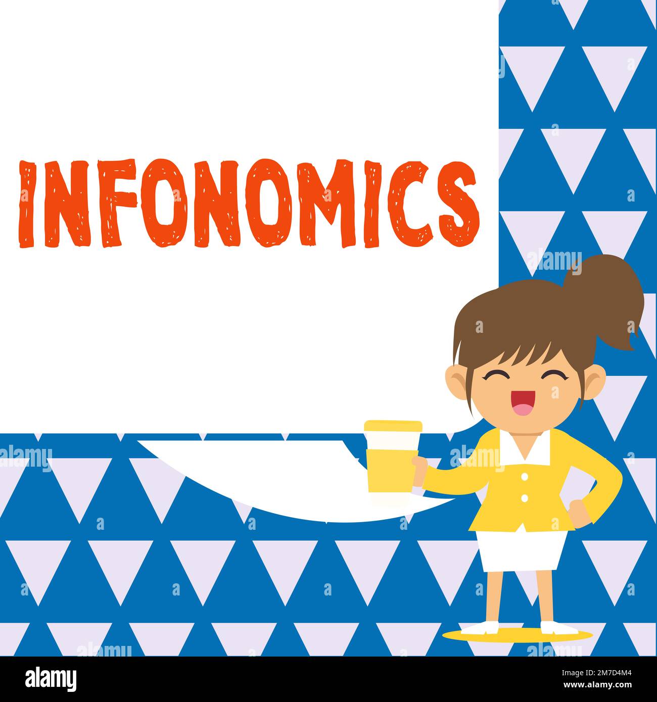Text sign showing Infonomics. Word Written on visual image used to ...